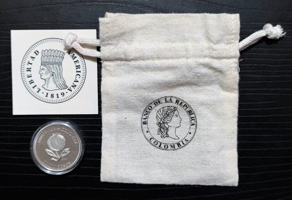 Colombia 10000 Pesos 2019, UNC, Commemorative Coin, 200 Years Of ...